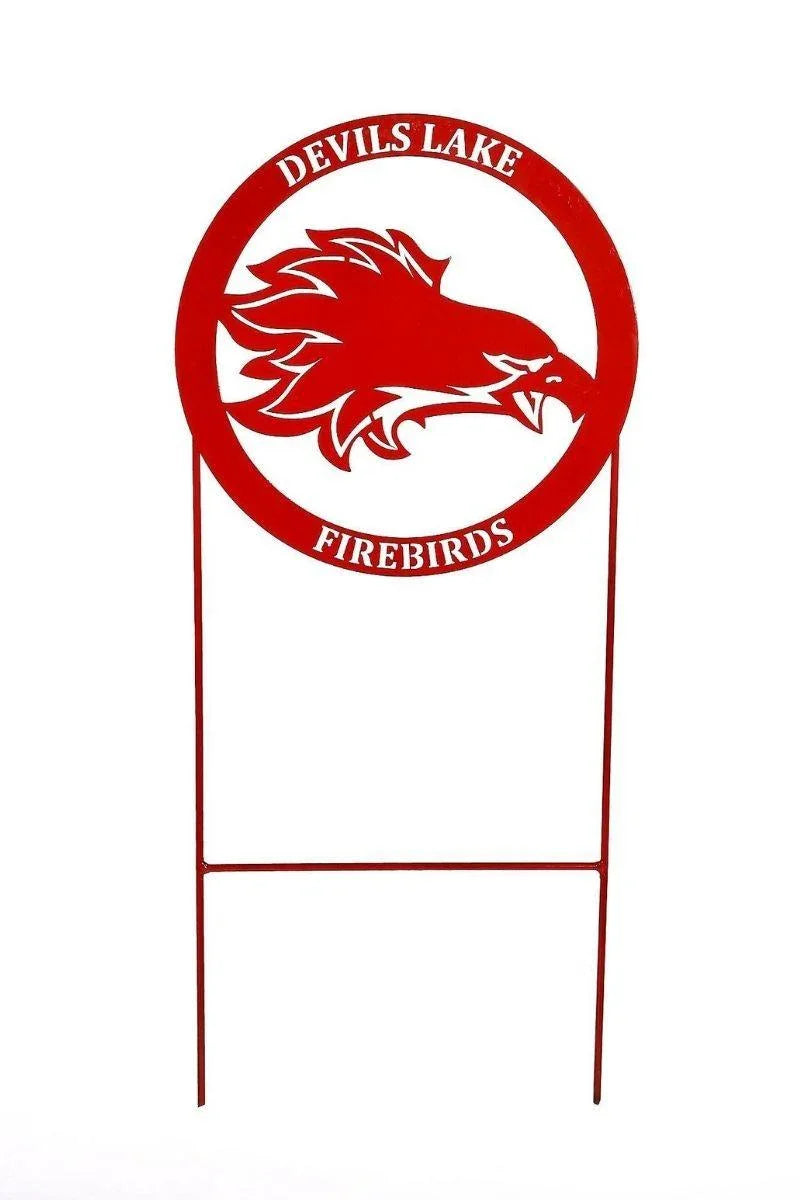 Devils Lake Firebird Garden Stake - Lone Tree Designs